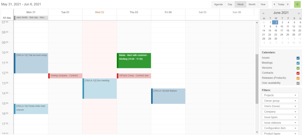 Issue tracking system with CRM for produkt and service organizations | VisionFlow